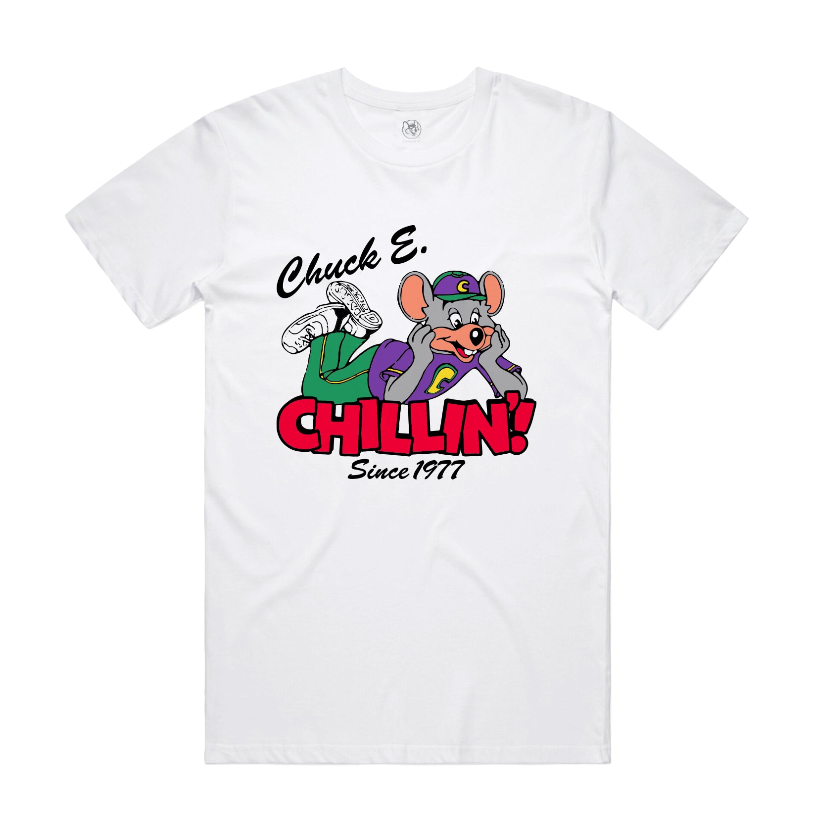 Chuck E. Chillin Tee (Adult) – Chuck E. Cheese Store